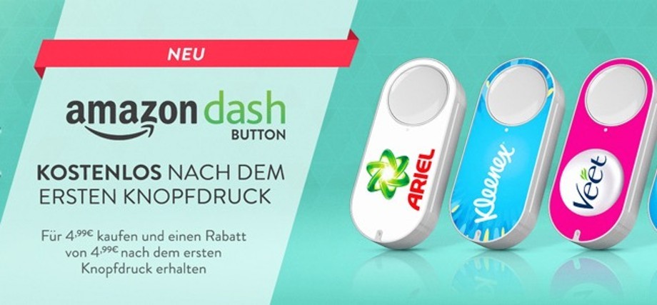 Einkaufen per Knopfdruck – Amazons Dash-Button ist da
